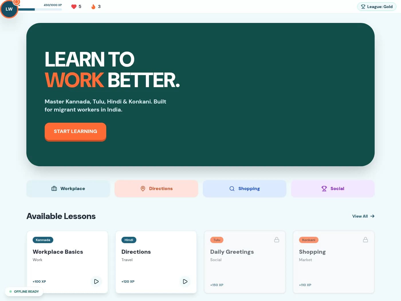 LinguaWorker App