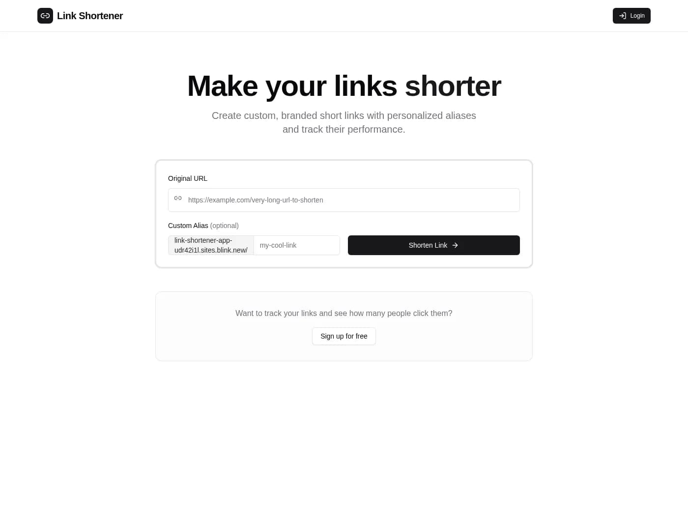 Link Shortener
