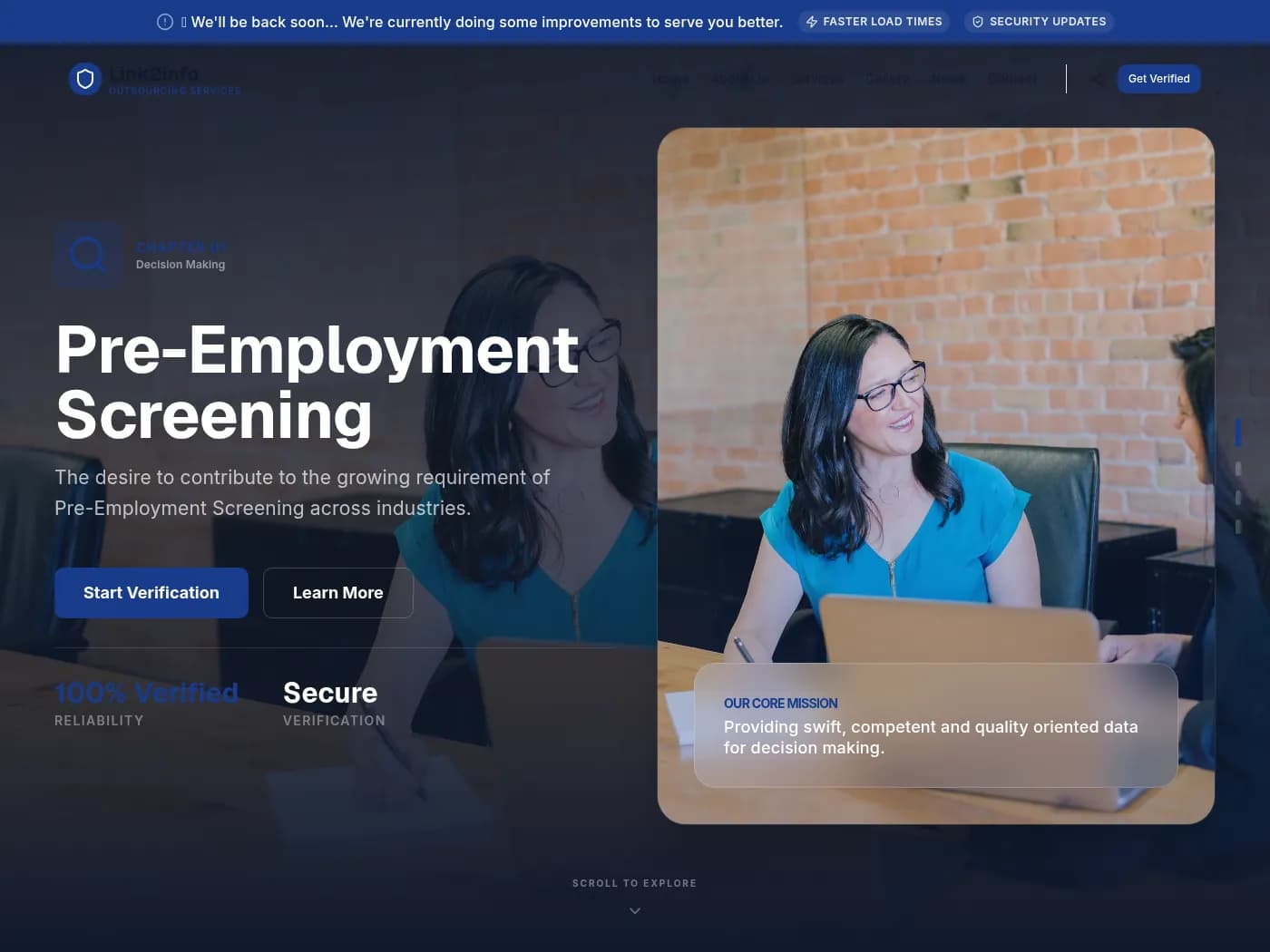 Link2Info Landing Page