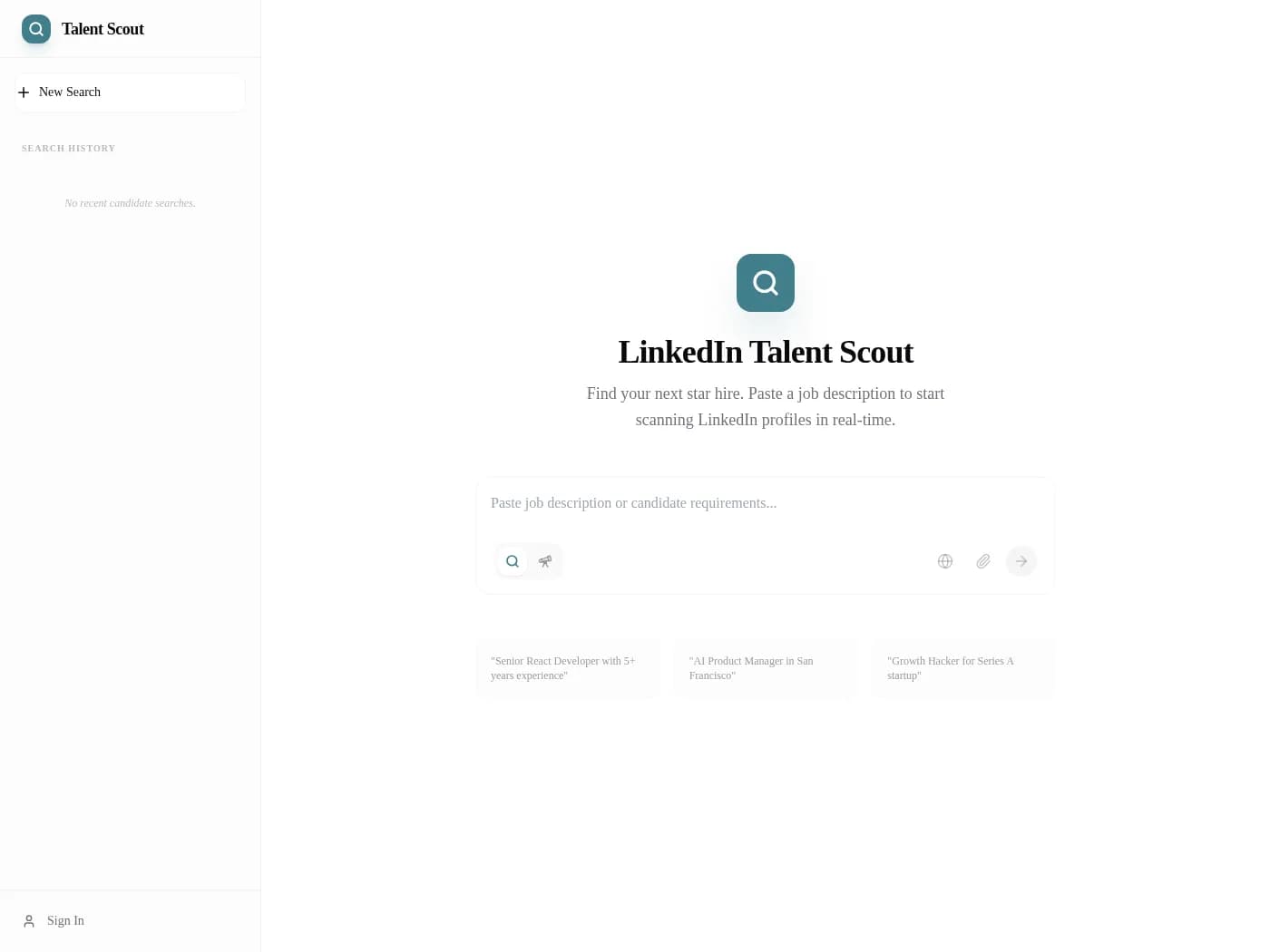 LinkedIn Talent Scout