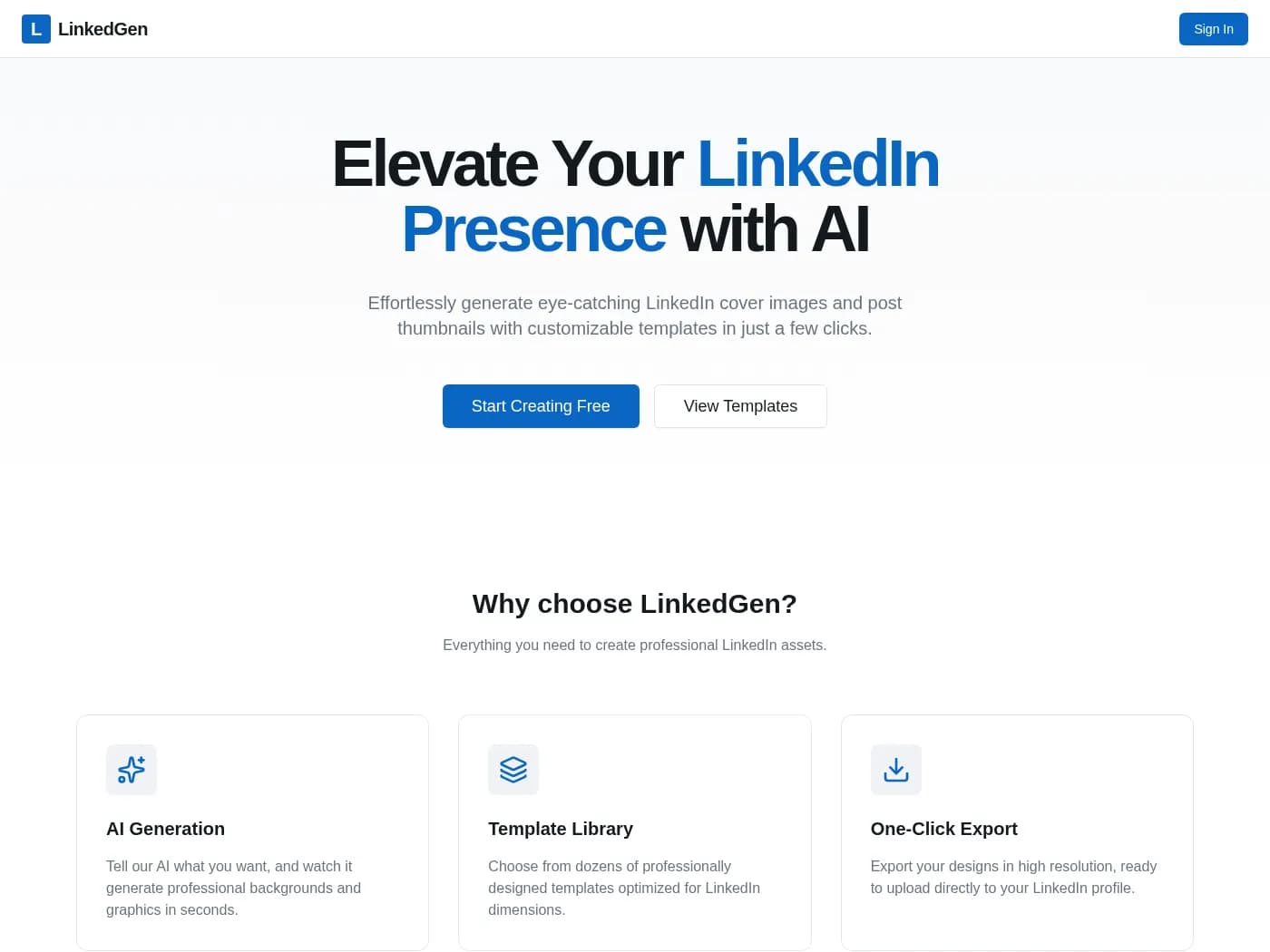 Linkedin Cover Generator