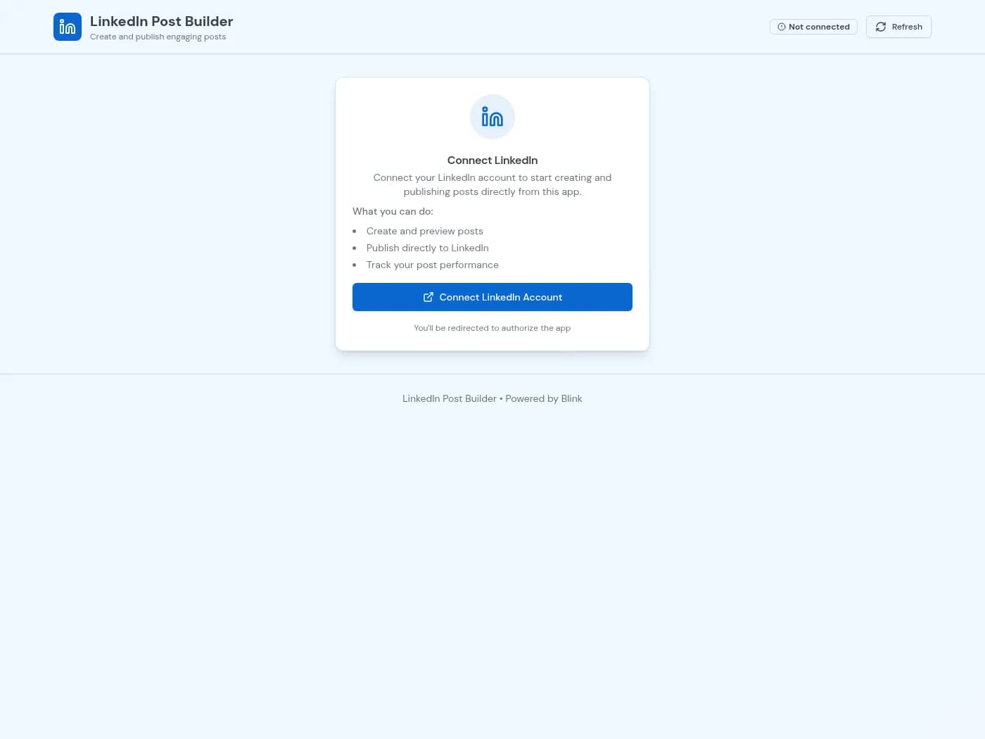 LinkedIn Post Builder
