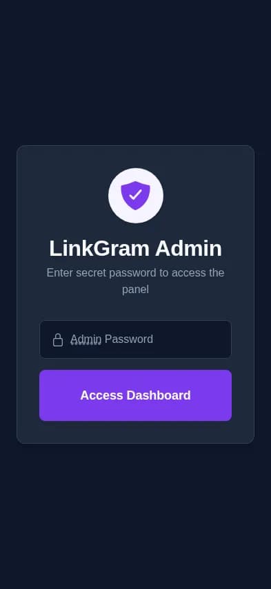 LinkGram Admin Panel