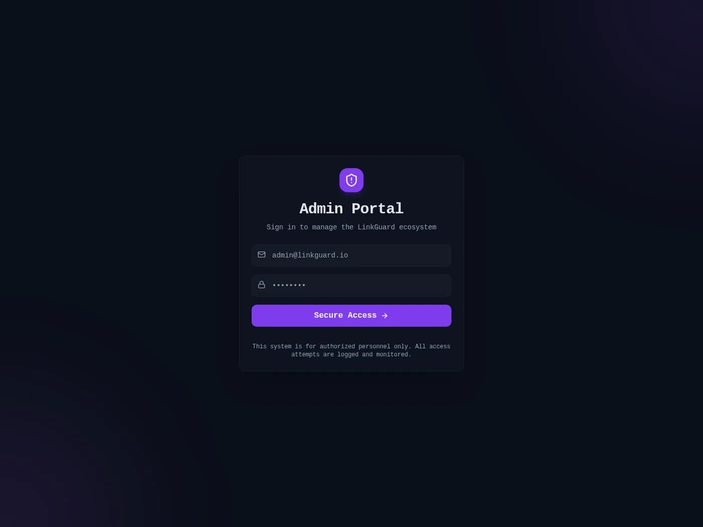 LinkGuard Admin Suite