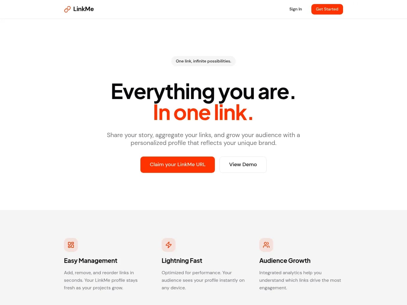 LinkMe Clone