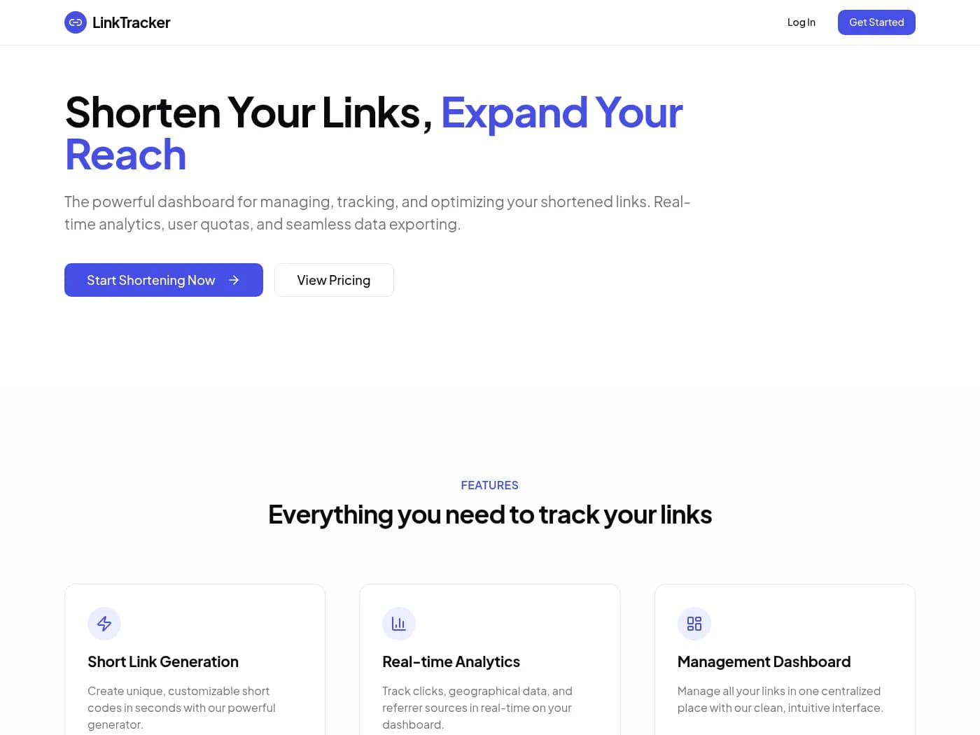 LinkTracker Dashboard