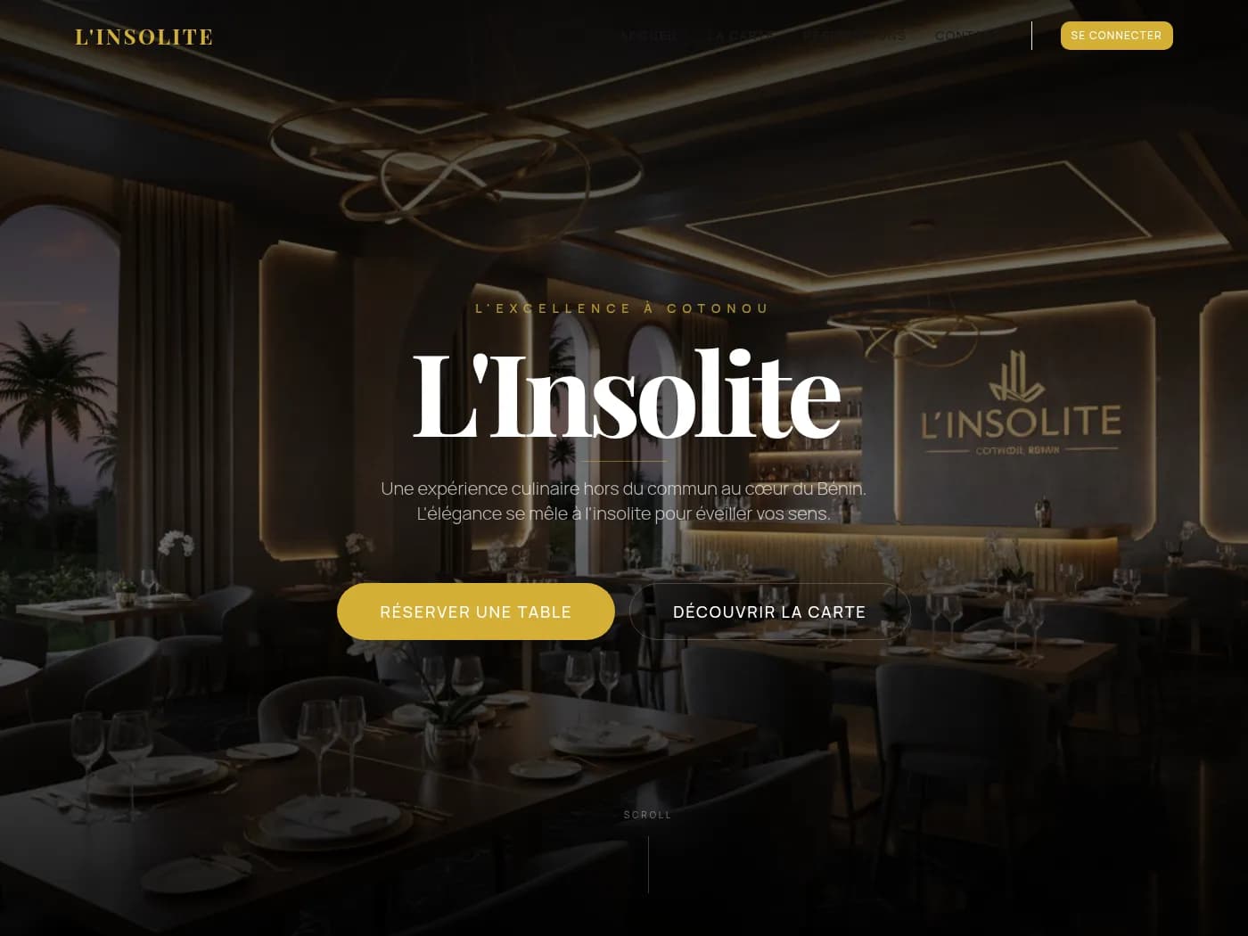 L'Insolite Restaurant Web