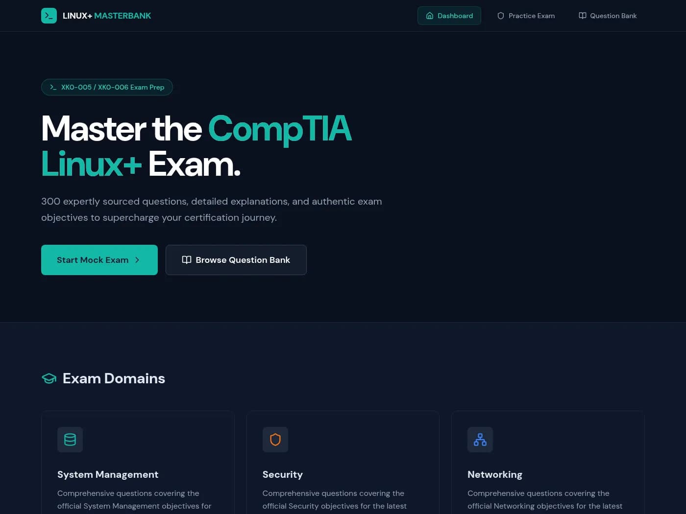 Linux+ Exam Masterbank
