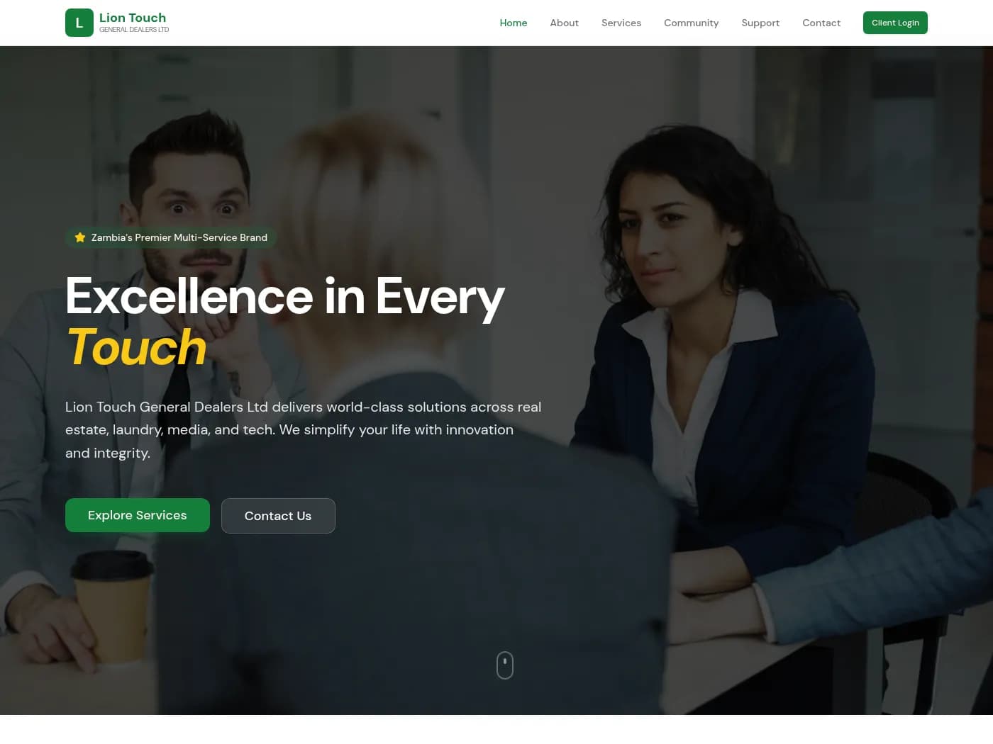 Lion Touch Corporate Site