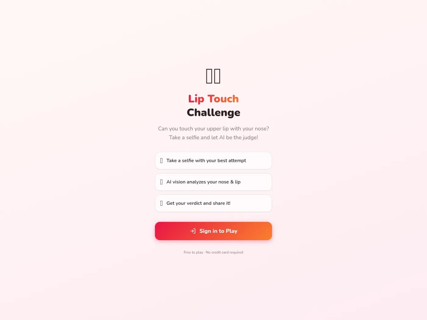 Lip Touch Challenge