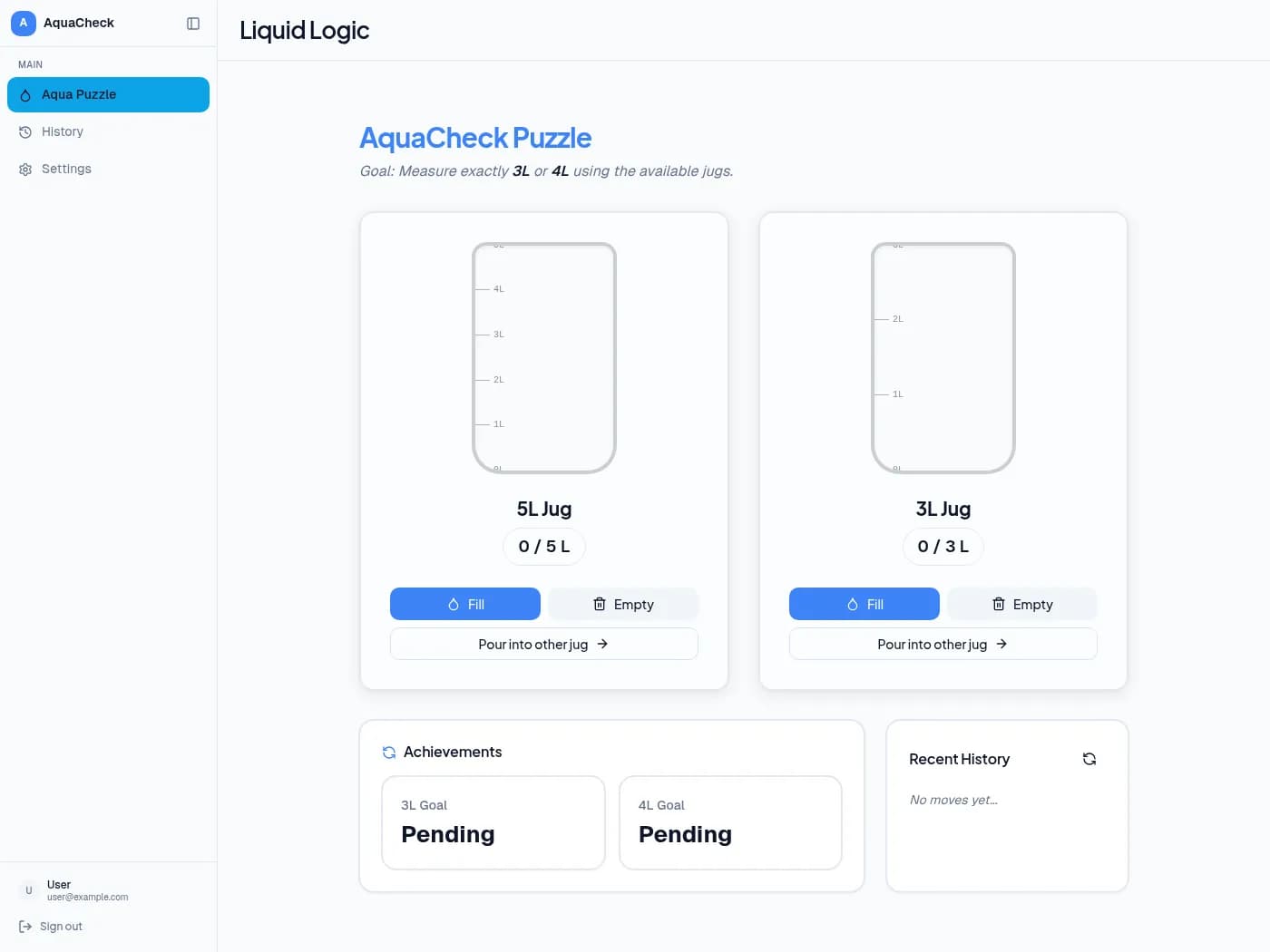 Liquid Check App