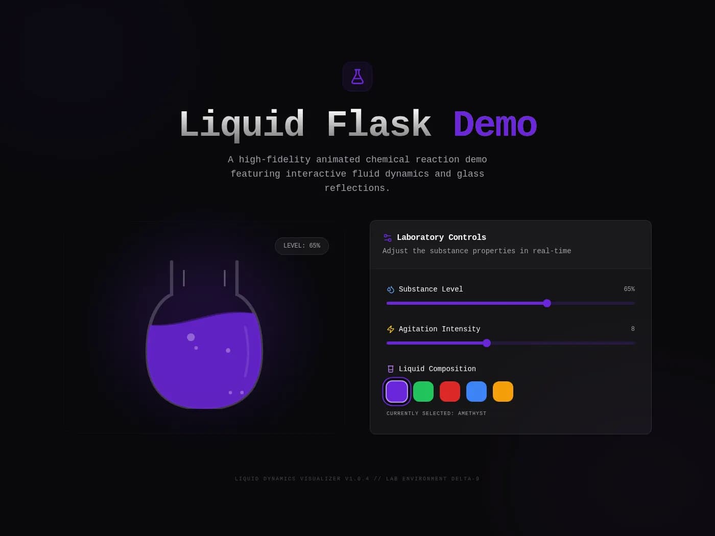 Liquid Flask Web Sample
