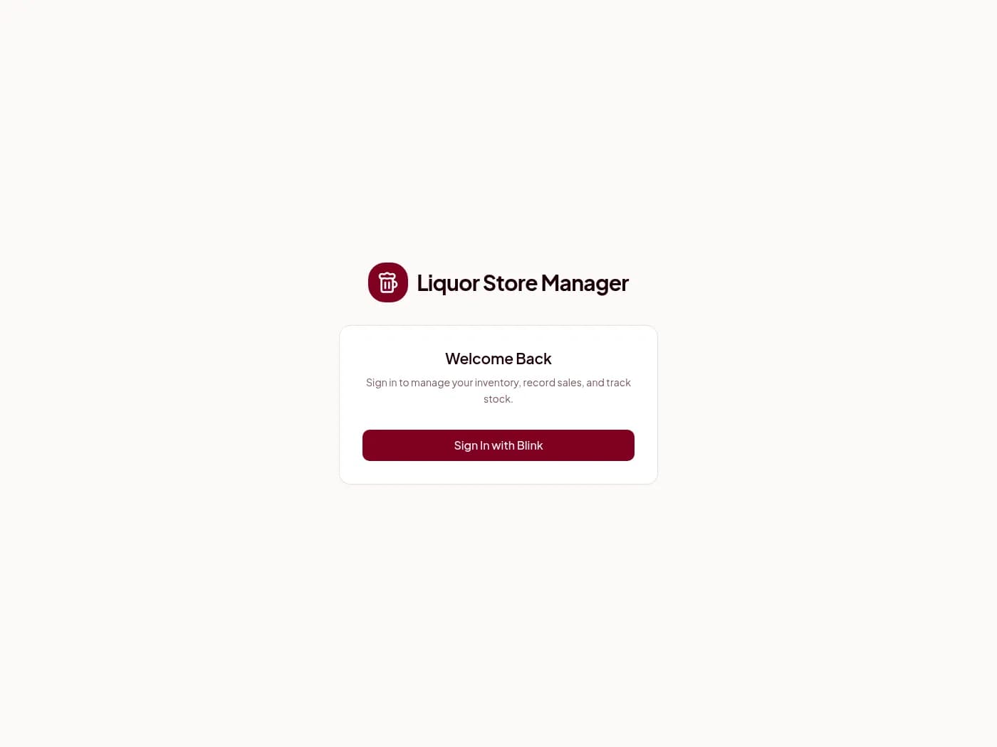 Liquor Store Manager