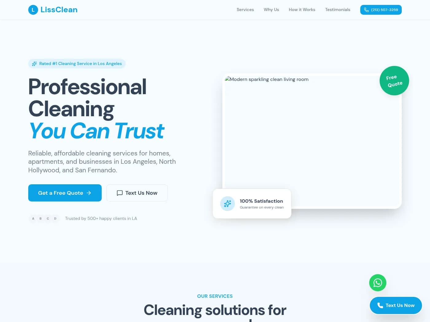 LissClean Booking Site