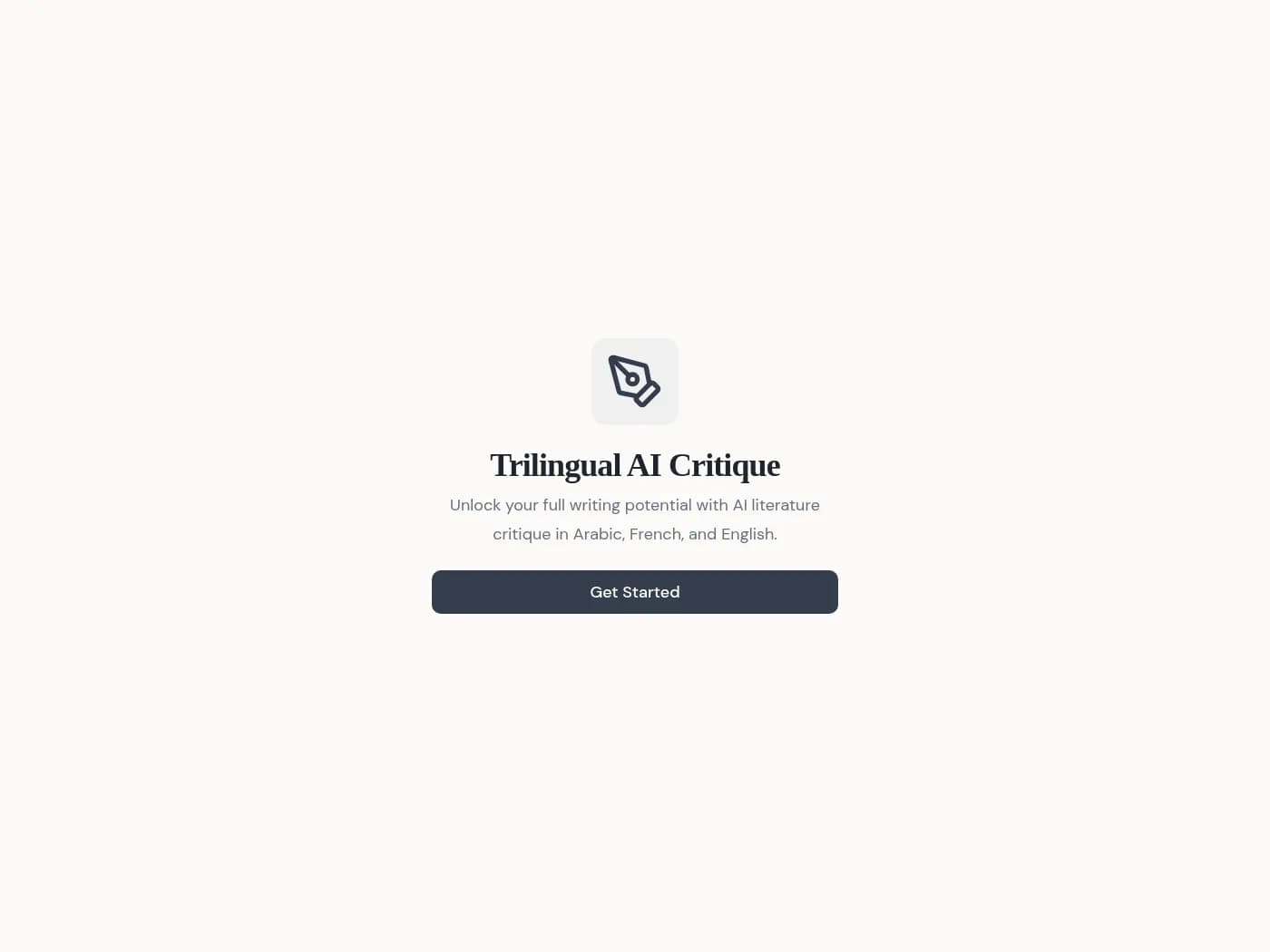 Trilingual AI Critique