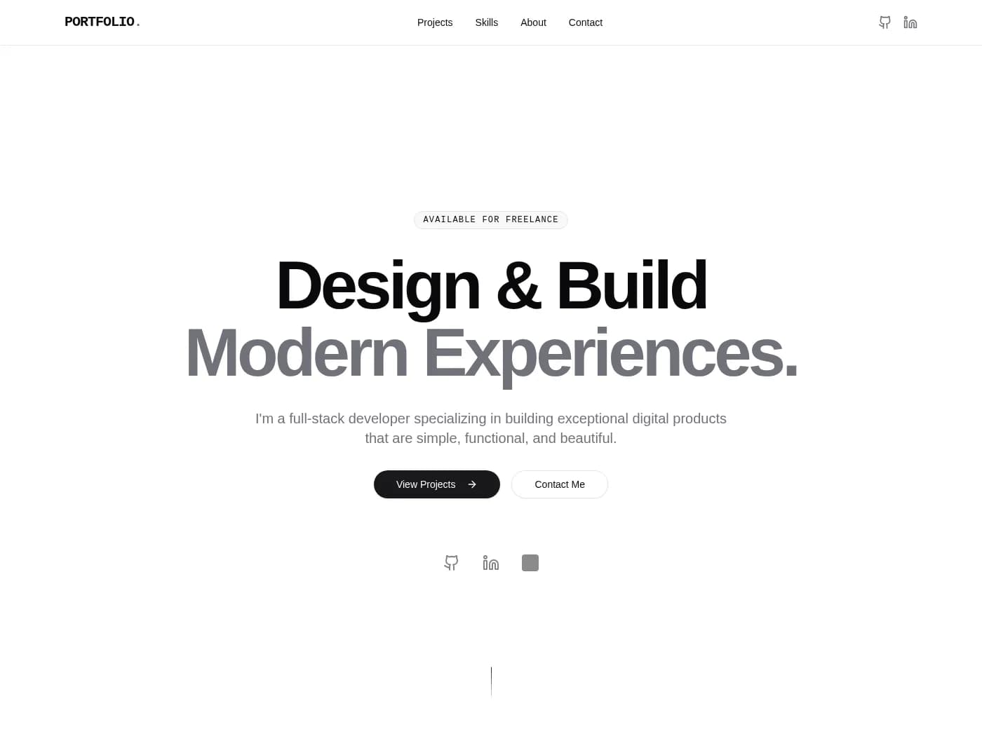 Lite Portfolio Web