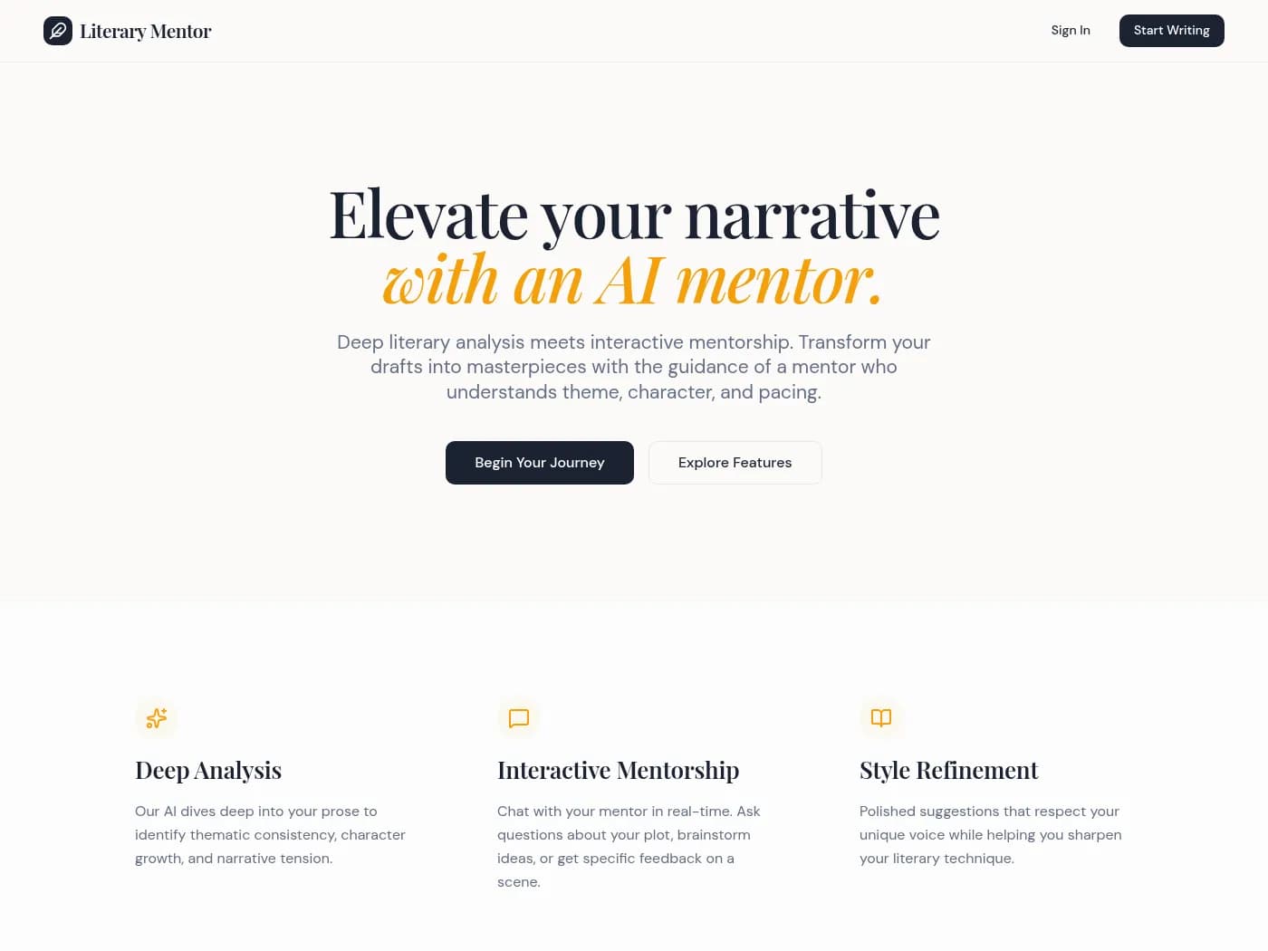 Literary Mentor AI