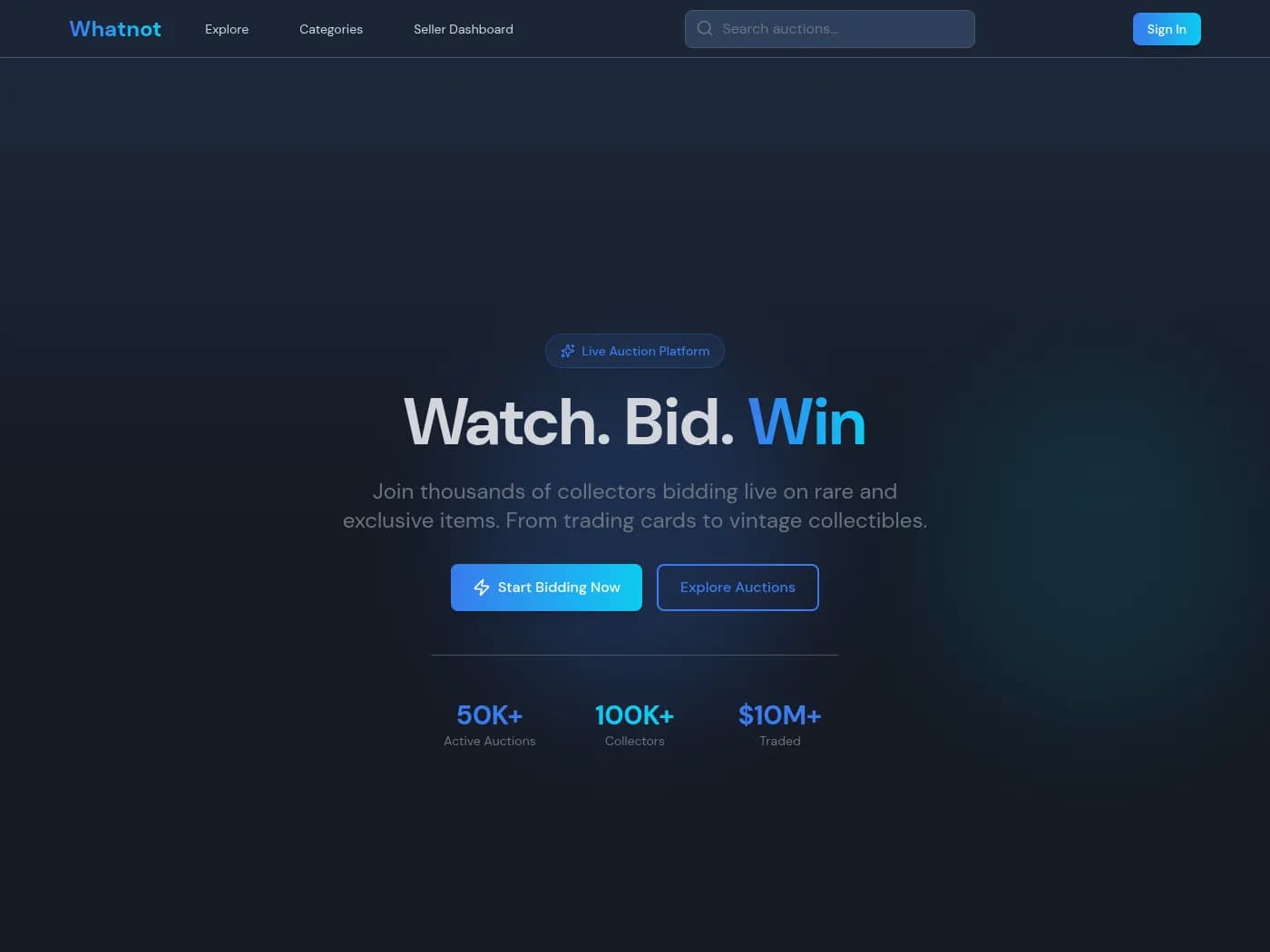 Live Auction Marketplace
