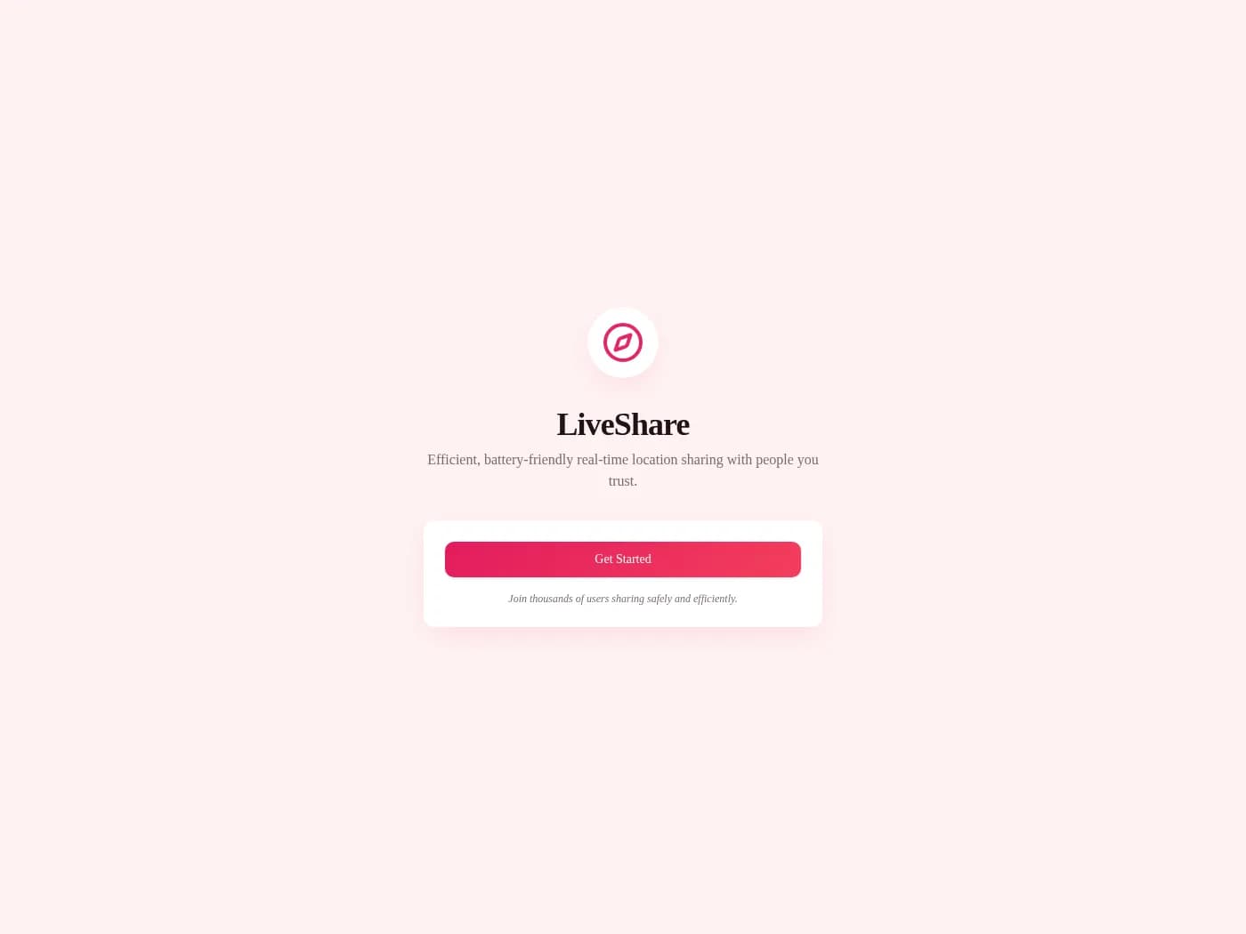 Live Location Sharing App