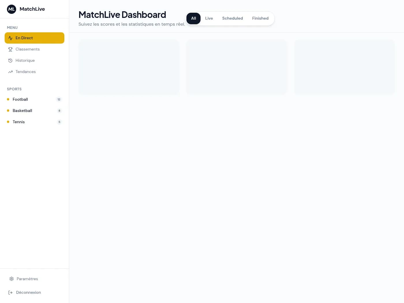 Live Match Tracker