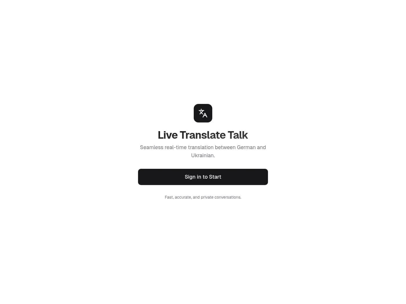 Live Translate Talk