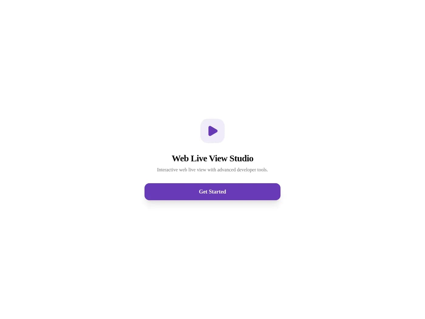Web Live View Studio