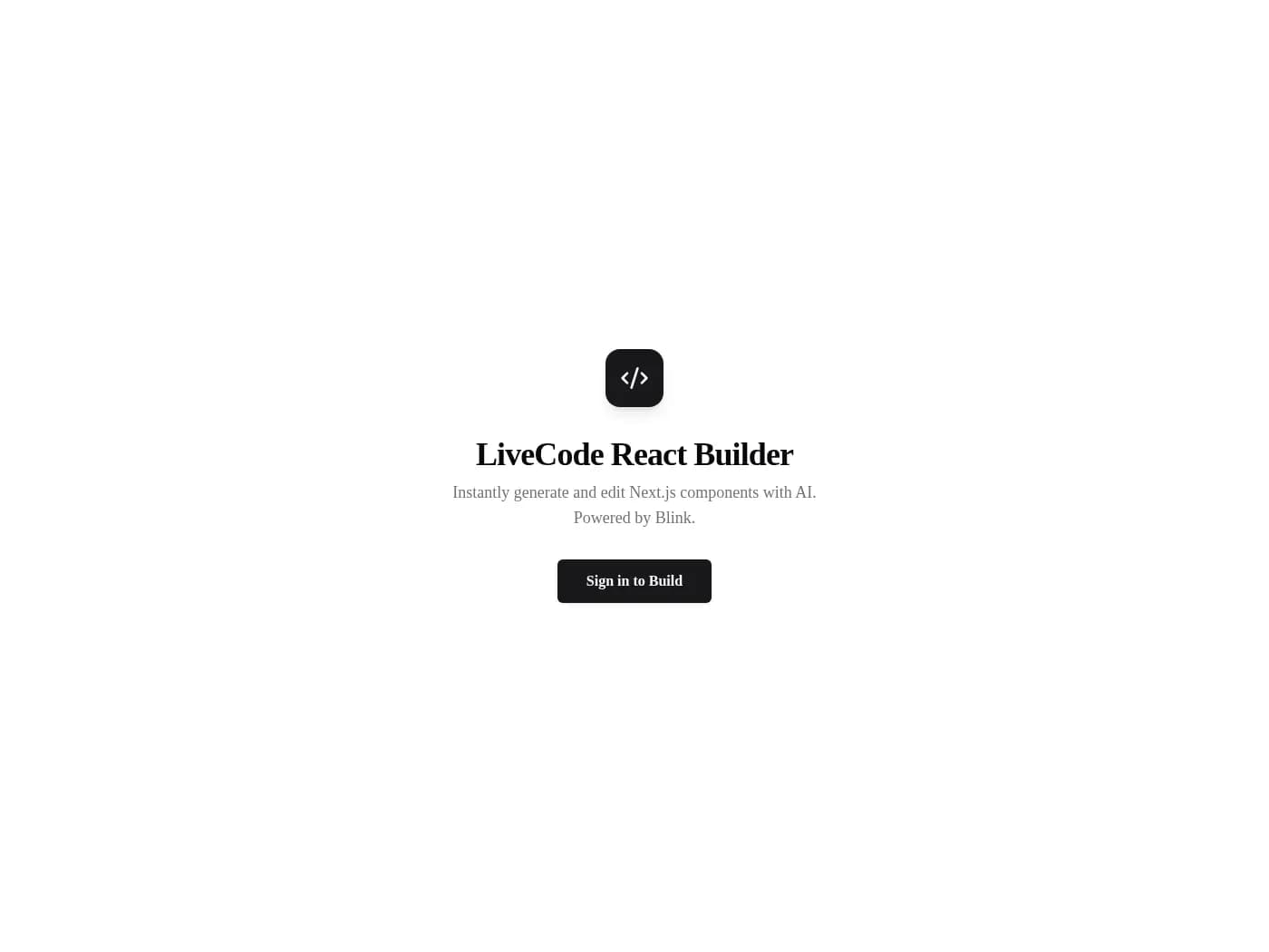 LiveCode React Builder