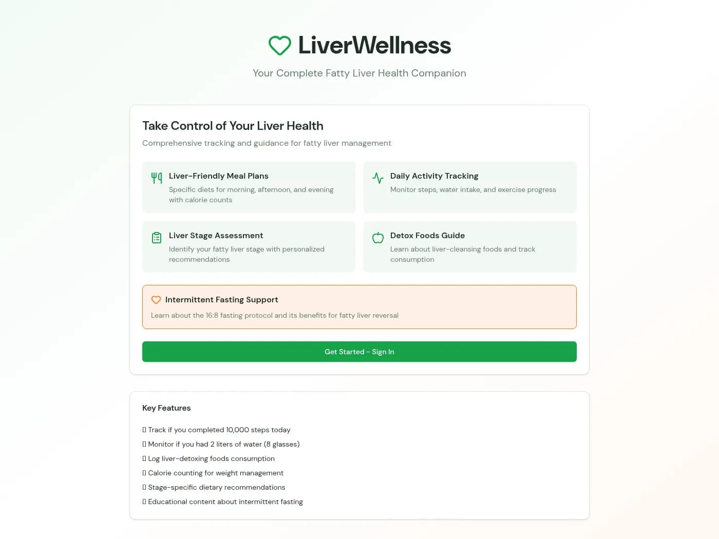 LiverWellness Tracker
