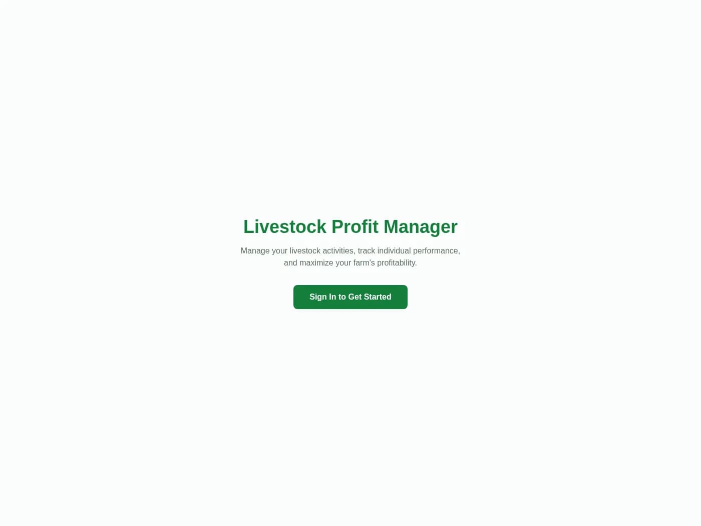 Livestock Profit Manager