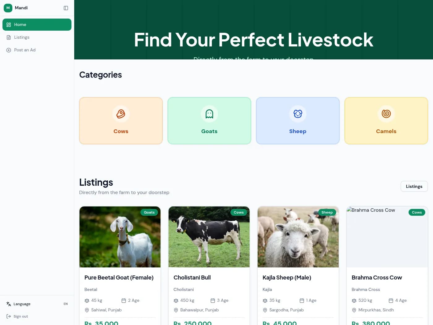 Livestock Market Multilingual
