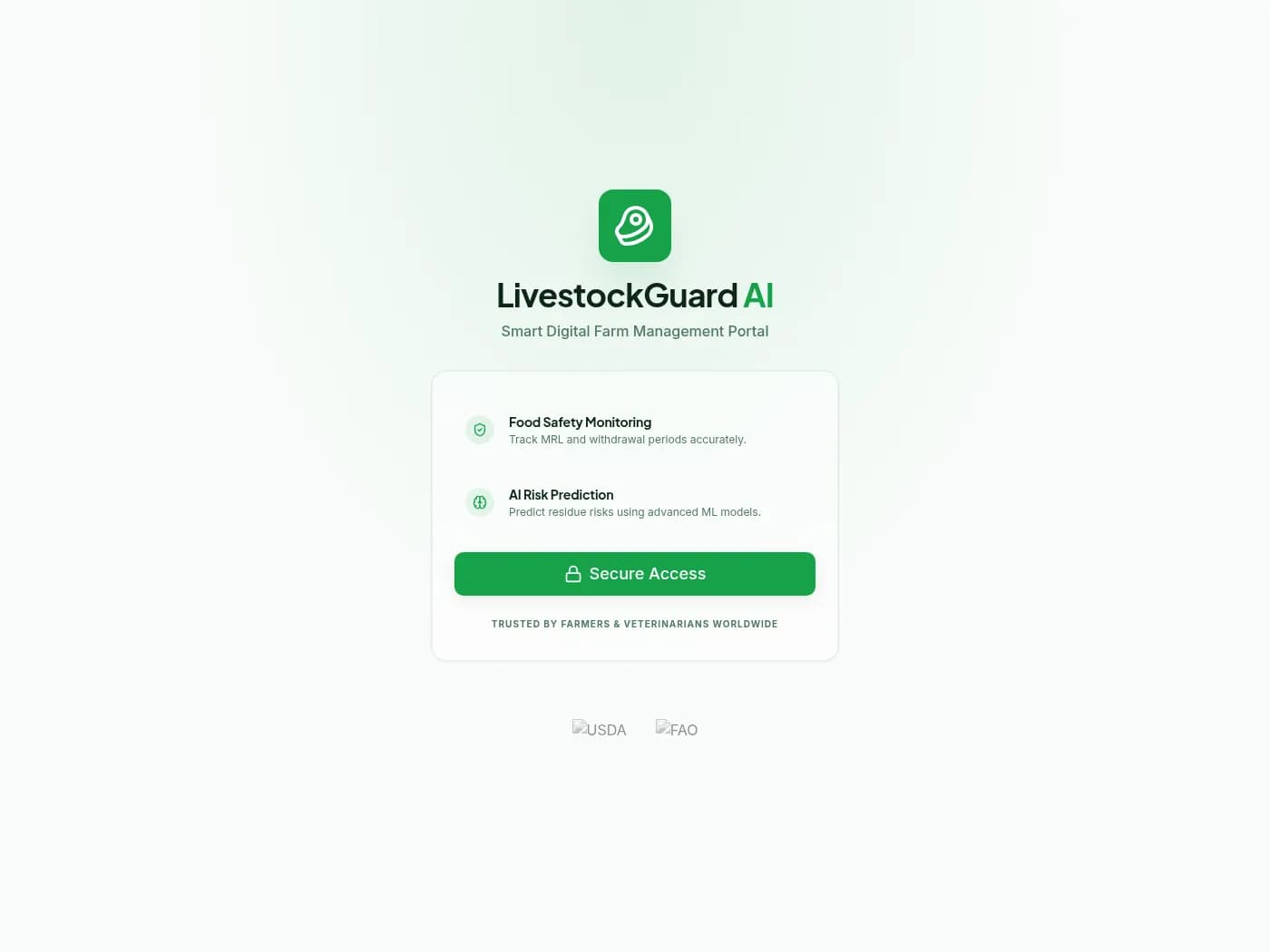 LivestockGuard AI Portal