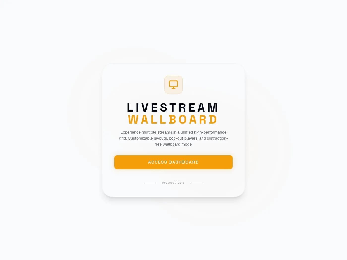 Livestream Wallboard