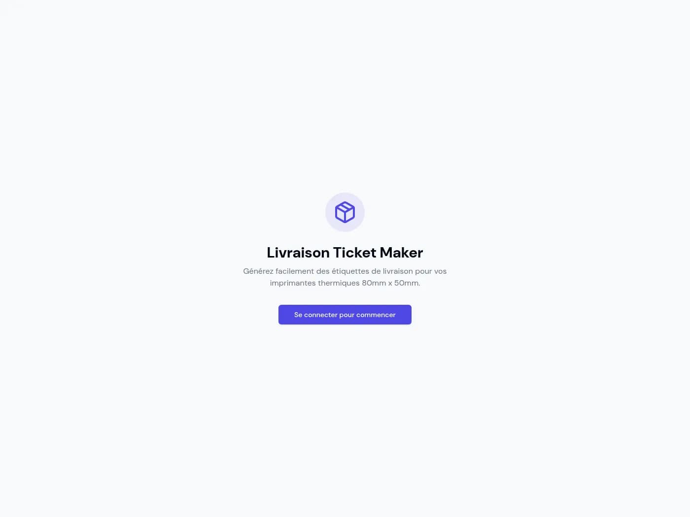 Livraison Ticket Maker