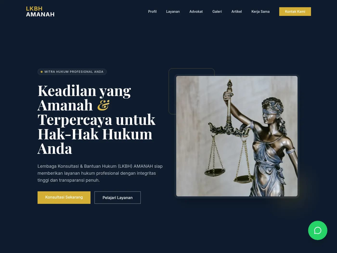LKBH Amanah Landing Page