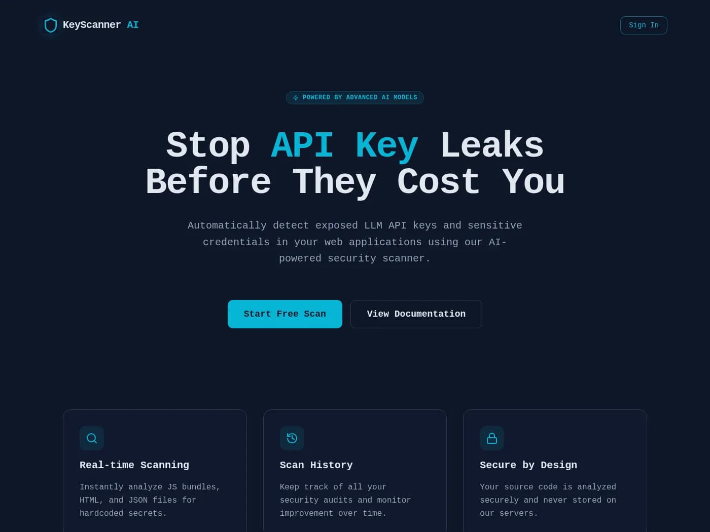LLM API Key Scanner