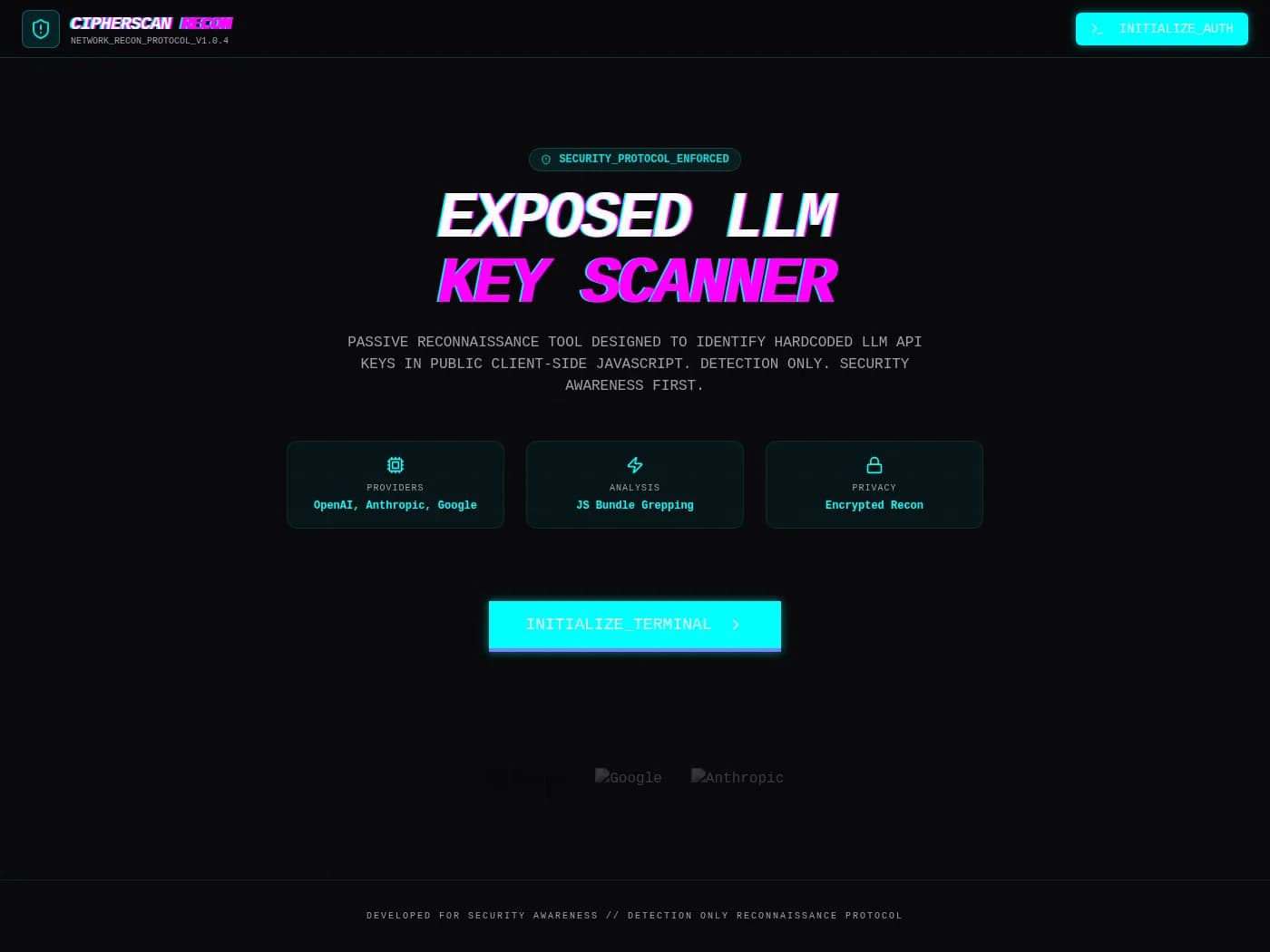 CipherScan Recon