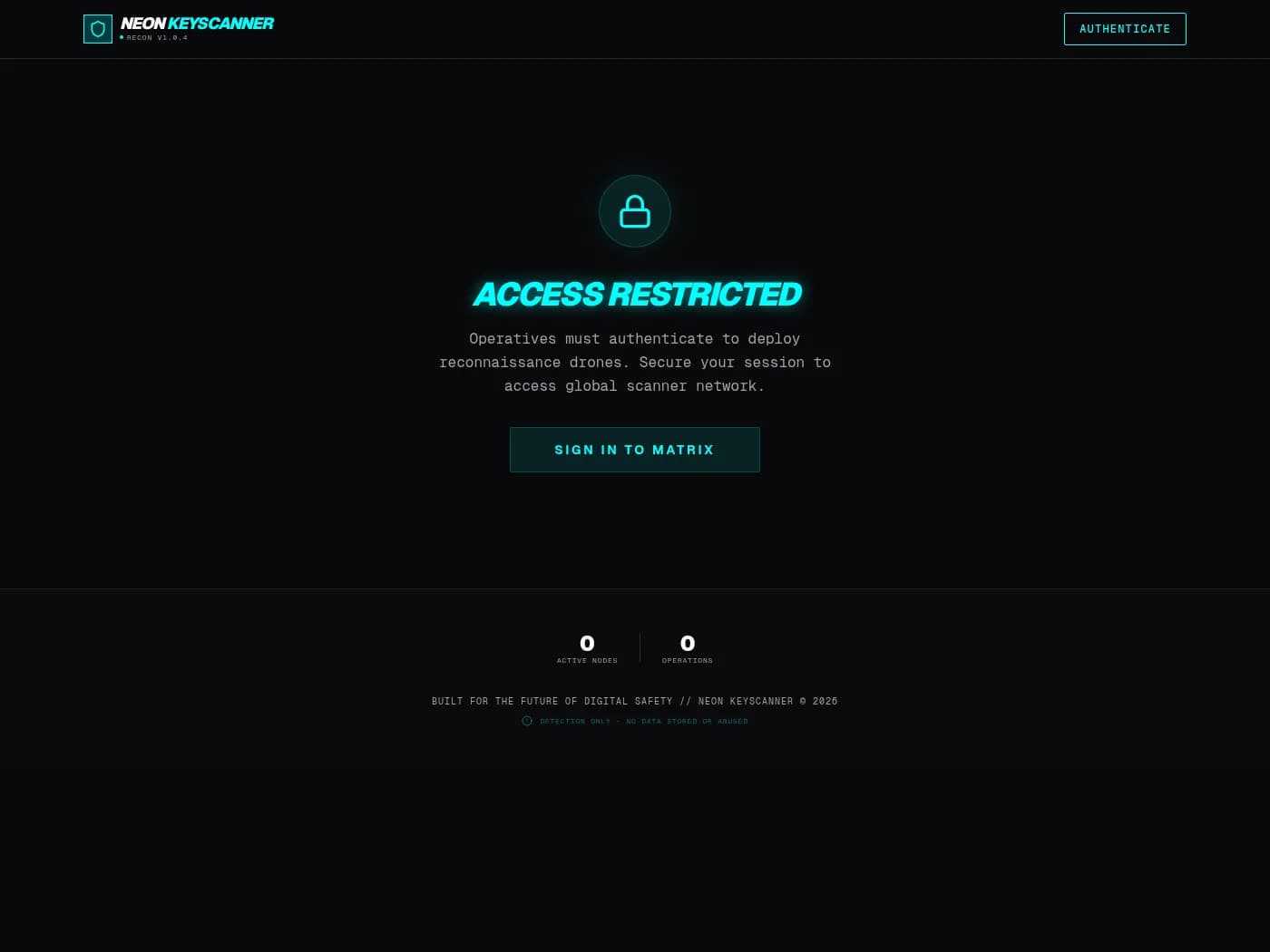 Neon KeyScanner