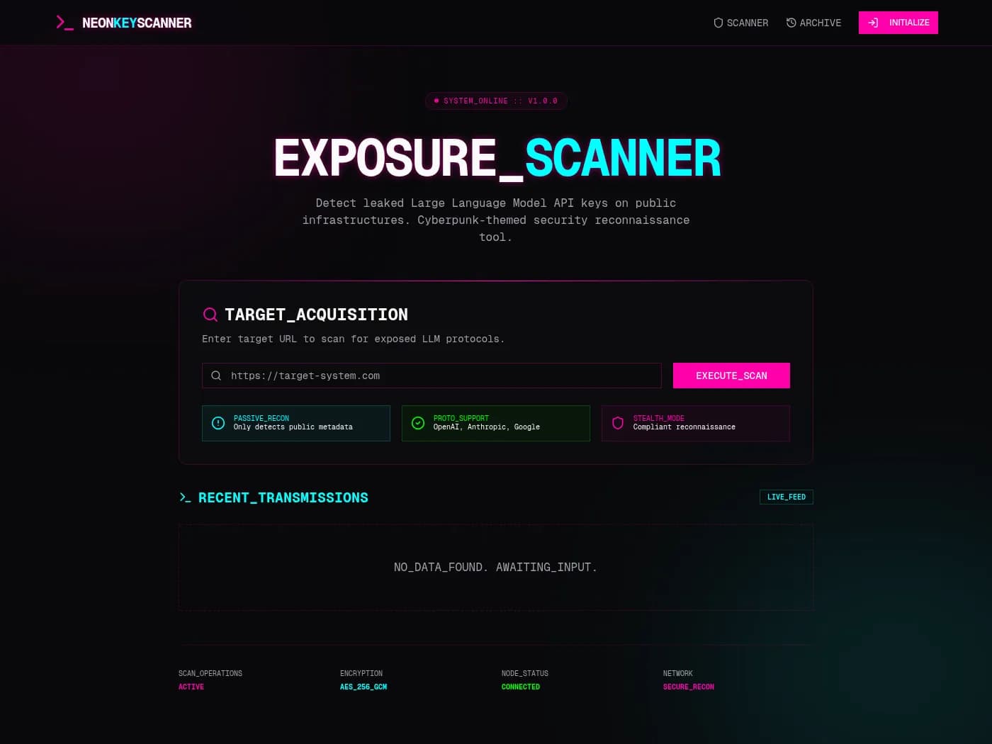 Neon KeyScanner