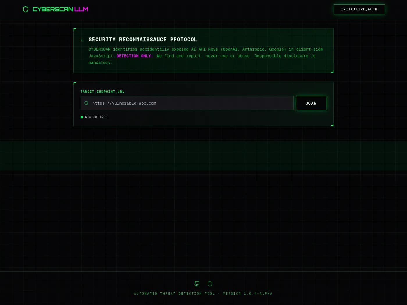 Cyberscan LLM Key Detector
