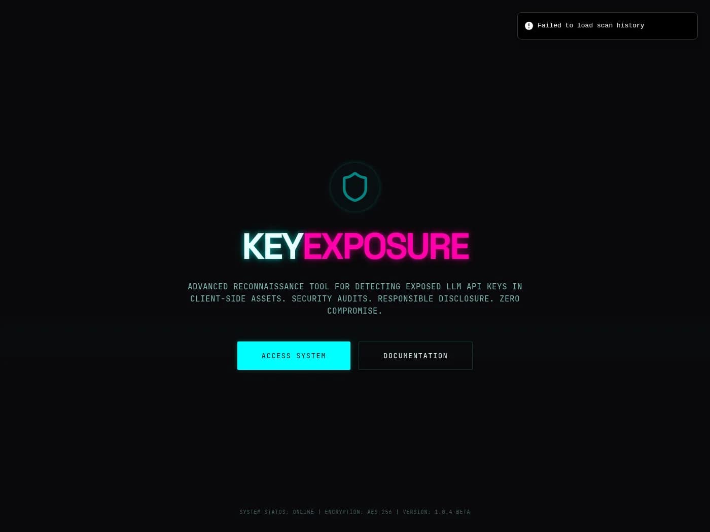 LLM Key Exposure Scanner