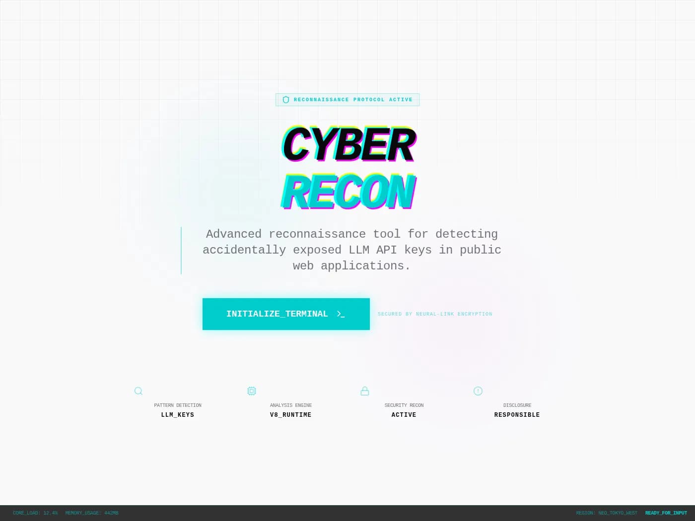 CyberPunk LLM Key Scanner