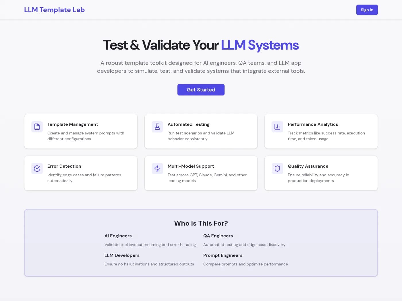 LLM Template Lab