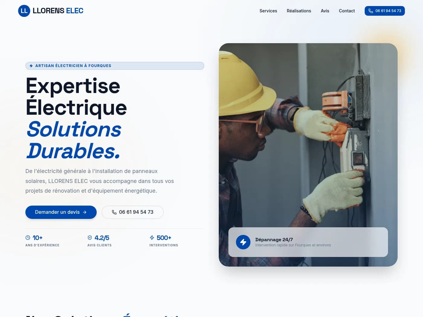Llorens Elec Pro Website