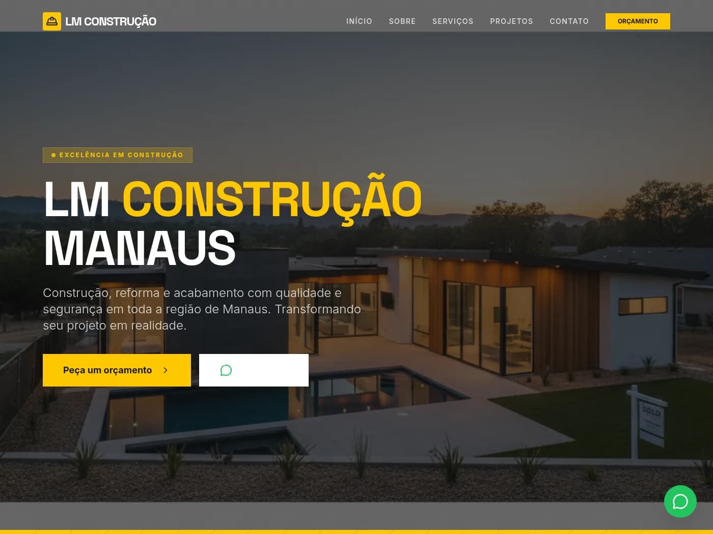 LM Construção Manaus Site
