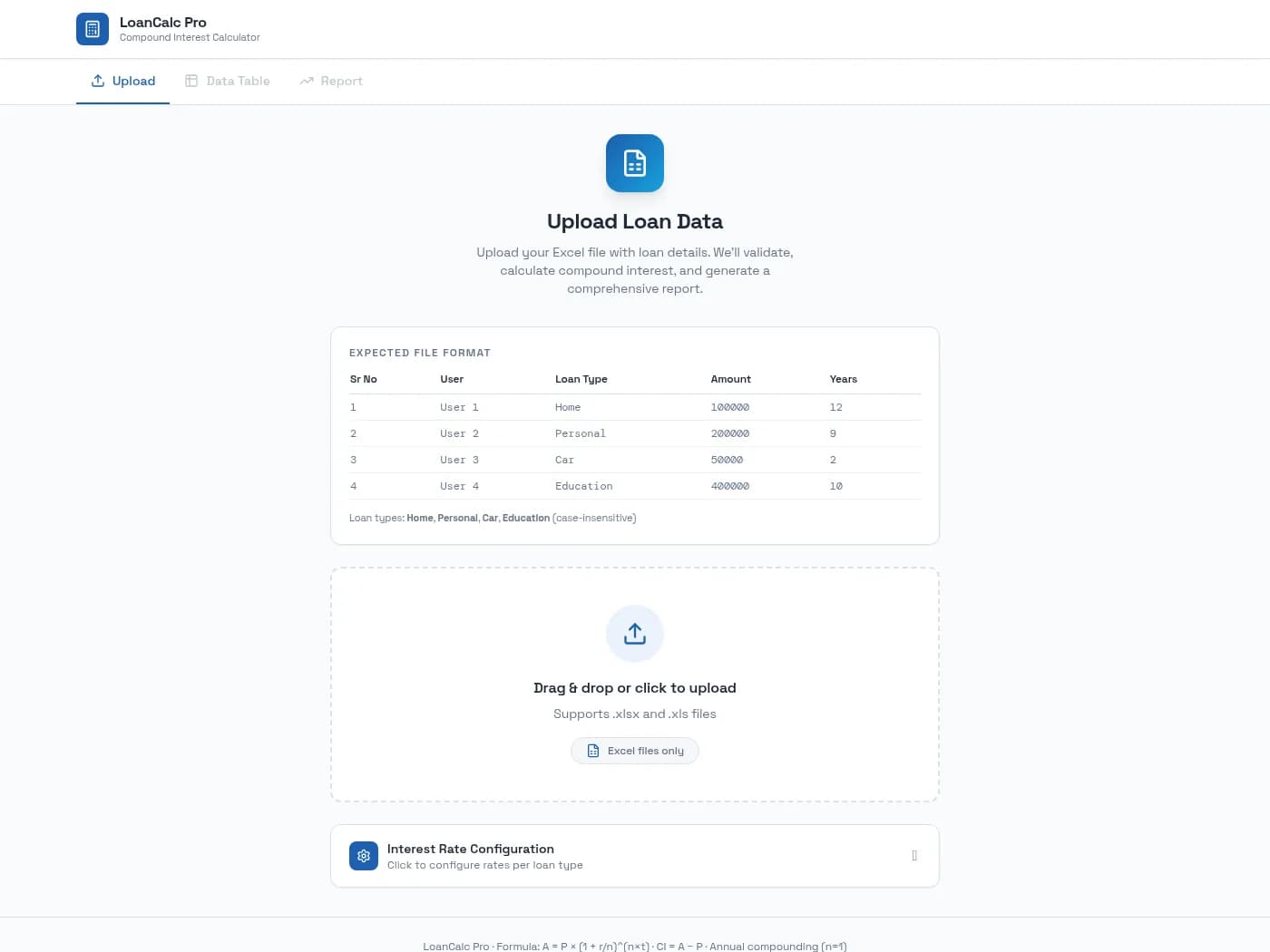 LoanCalc Pro Web