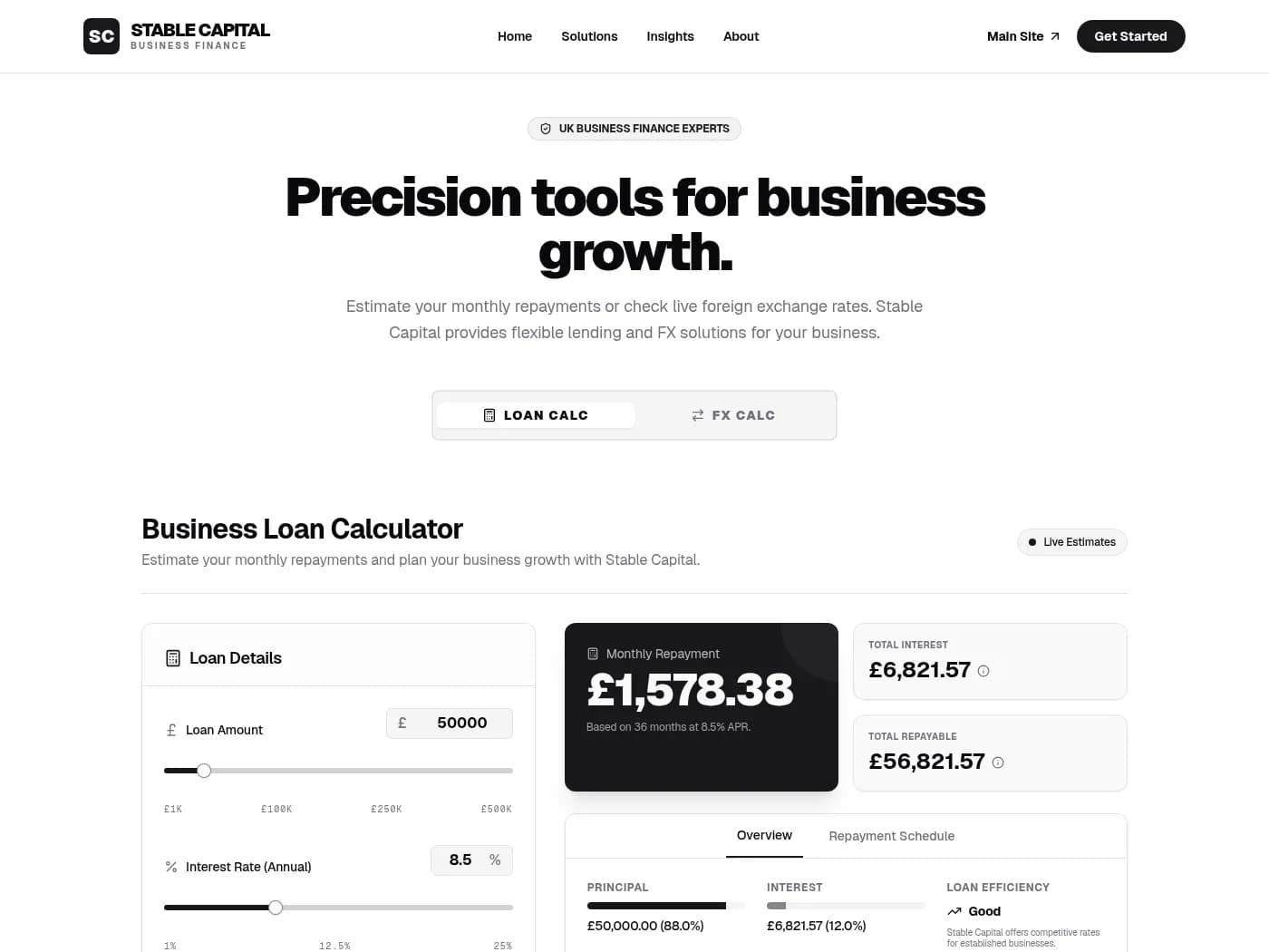 Stable Capital LoanCalc