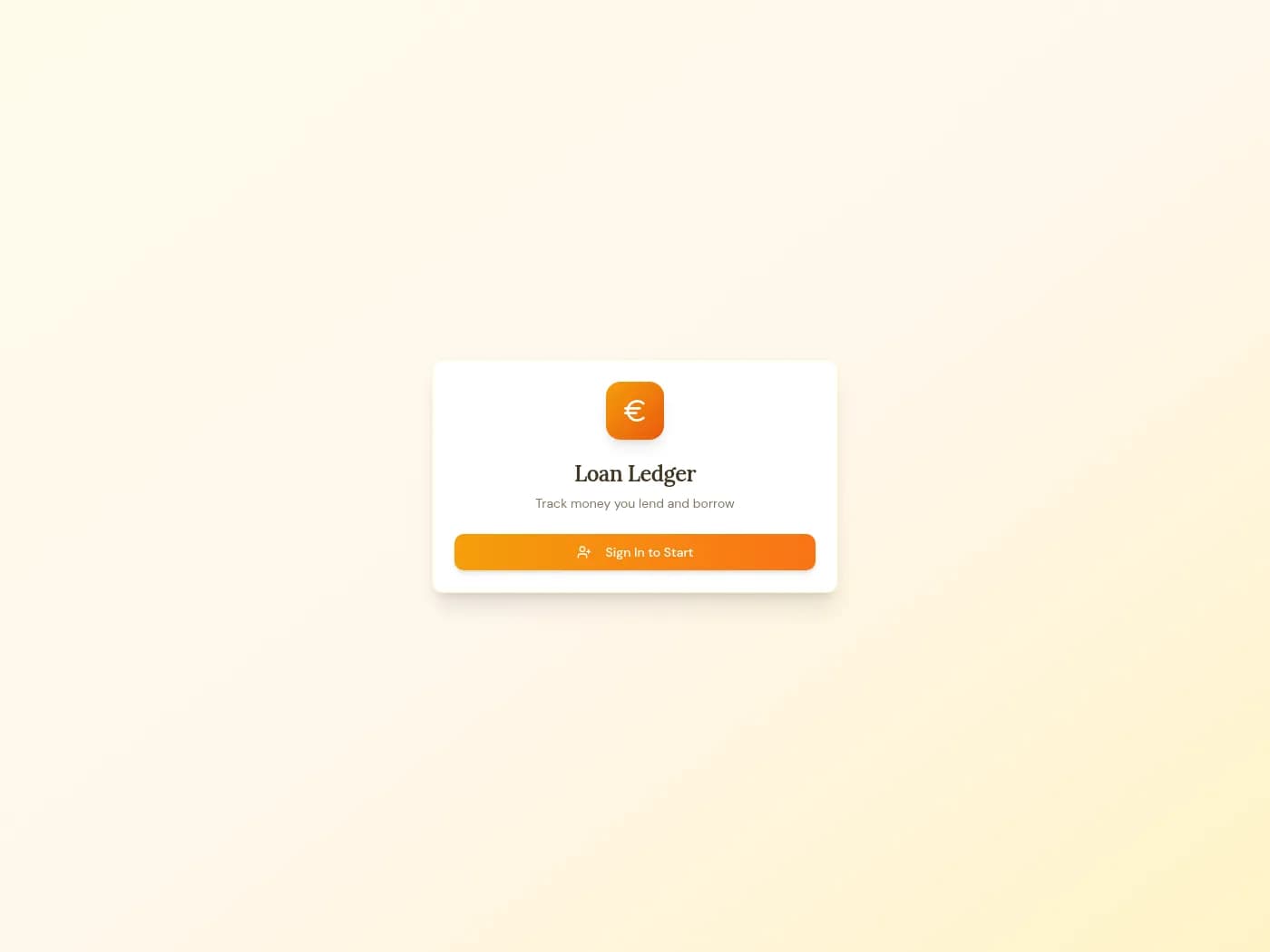 Loan Ledger Organizer