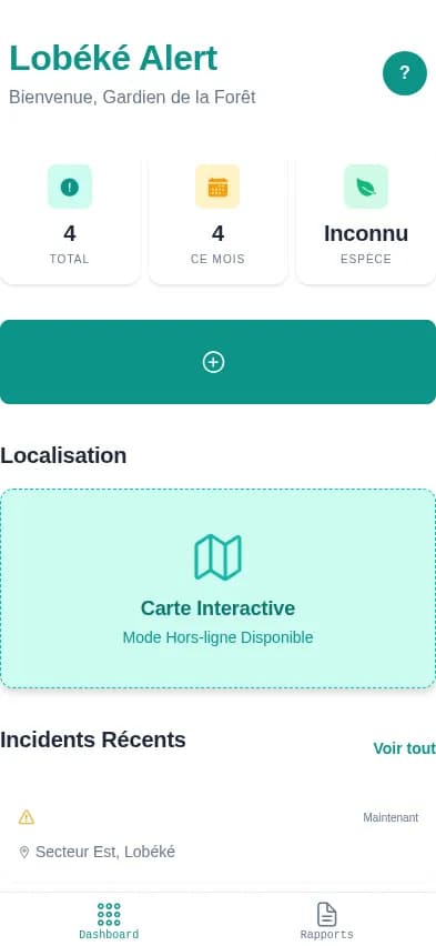 Lobéké Alert App