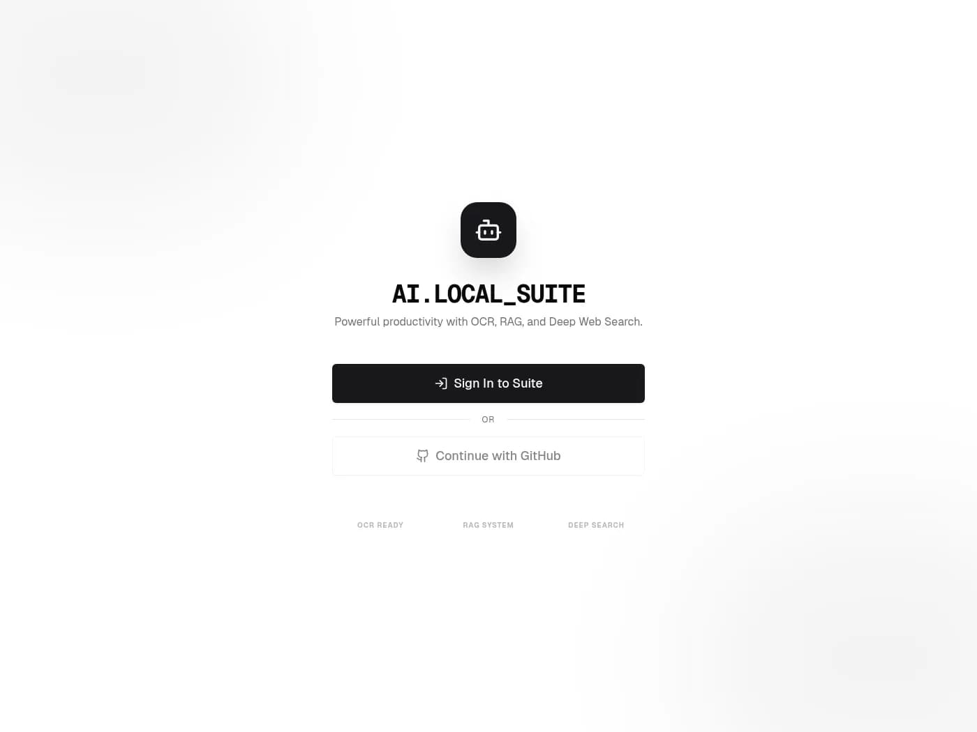 Local AI Chatbot Suite