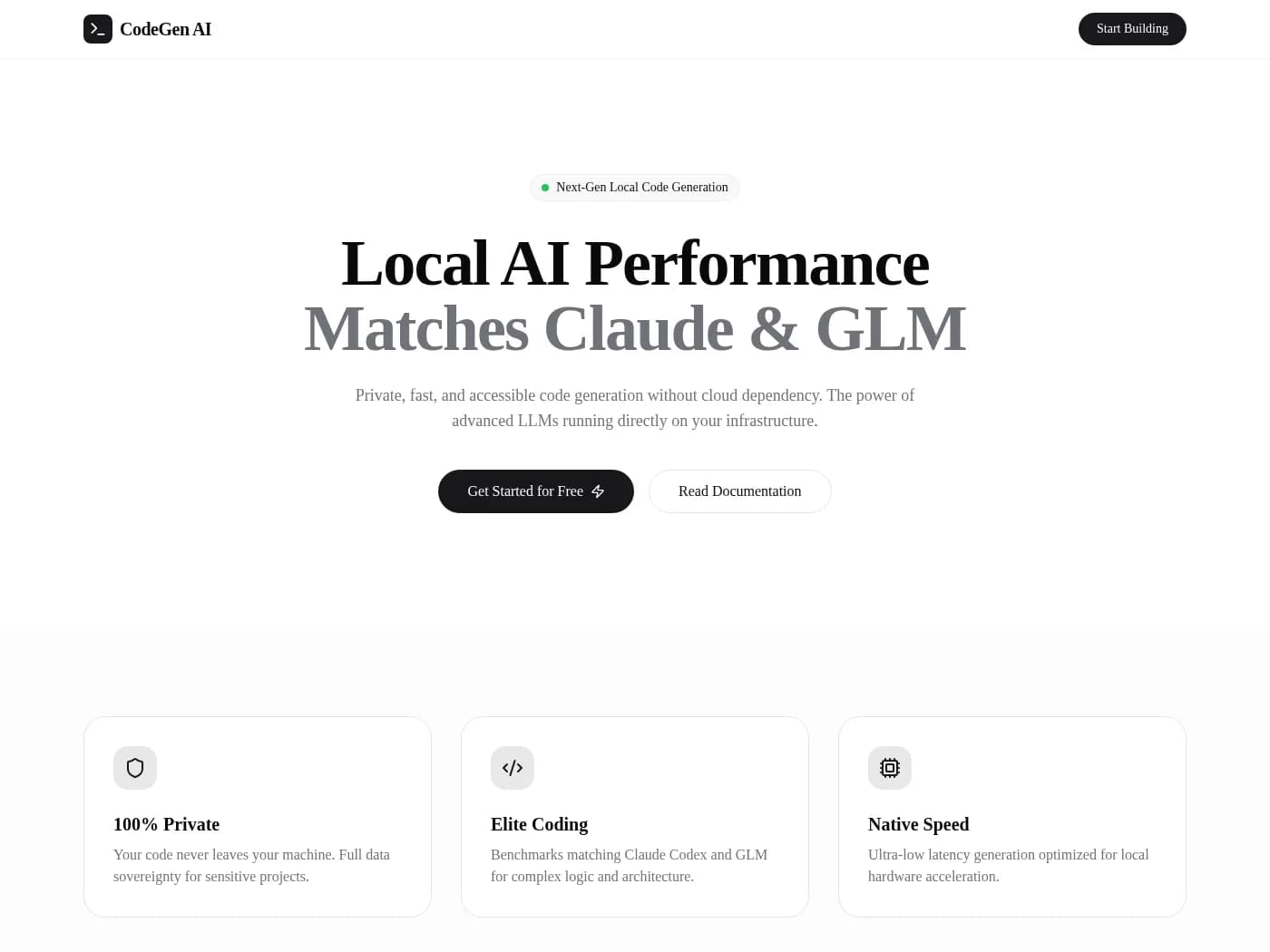 Local CodeGen AI